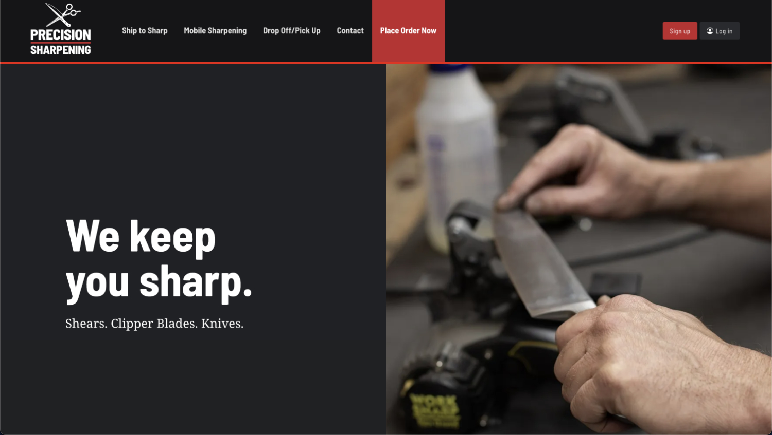 Precision Sharpening Website | Shelbybark